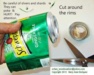 How To Cut A Metal Can For Jewelry and Crafts - Nikki Lynn Design